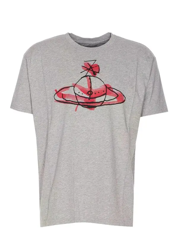 VIVIENNE WESTWOOD Orb-print T-shirt - Grey