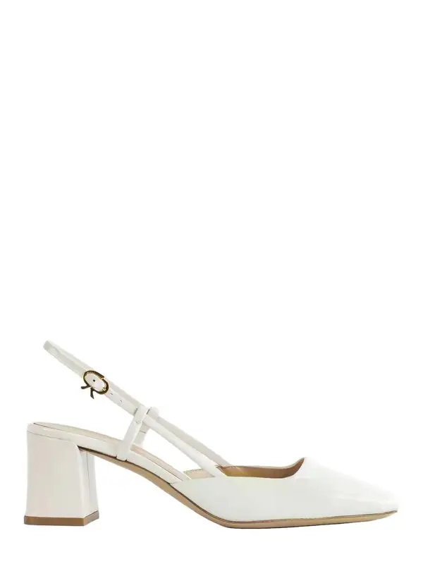 GIANVITO ROSSI 55mm Slingback Square-toe Pumps - Neutrals