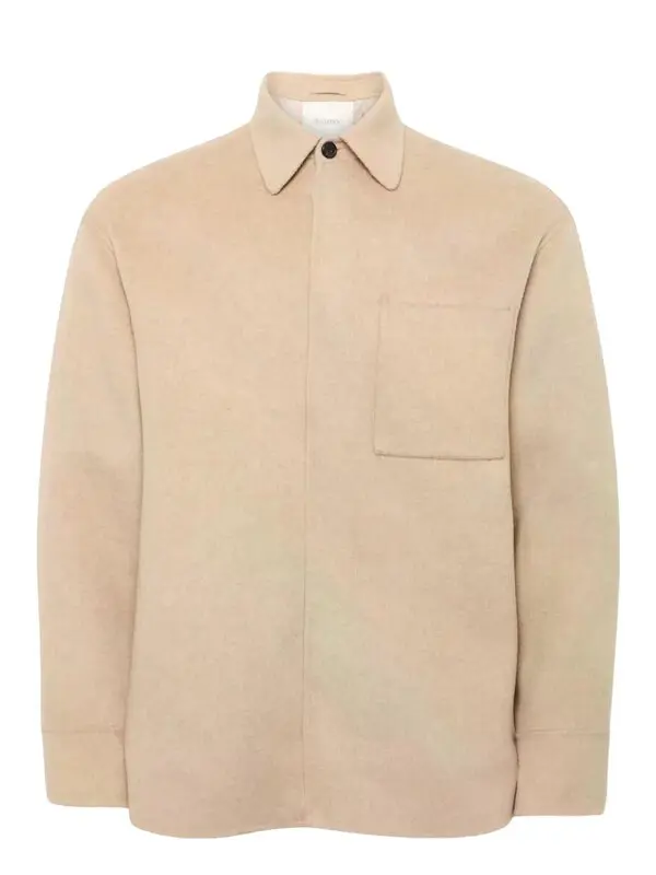 JW Anderson Patch-pocket Shirt Jacket - Neutrals