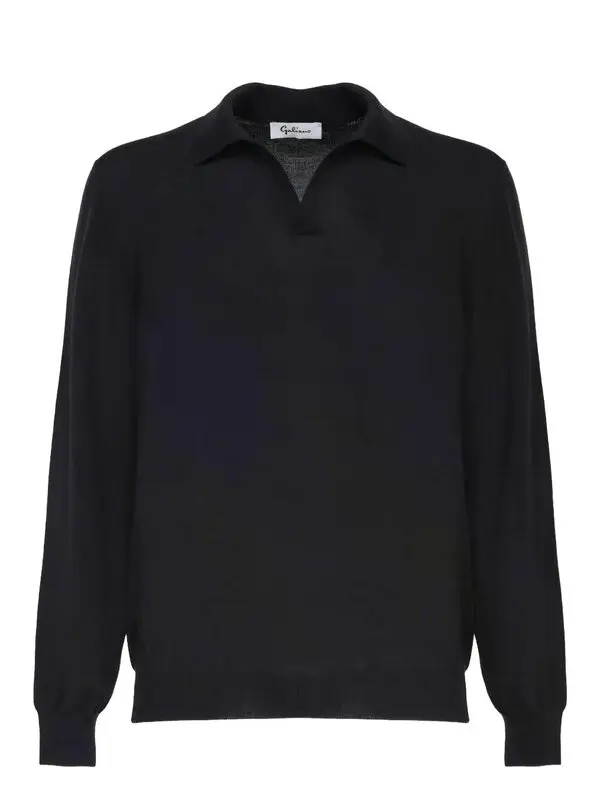 John Galliano V-neck Ribbed-hem Sweater - Blue