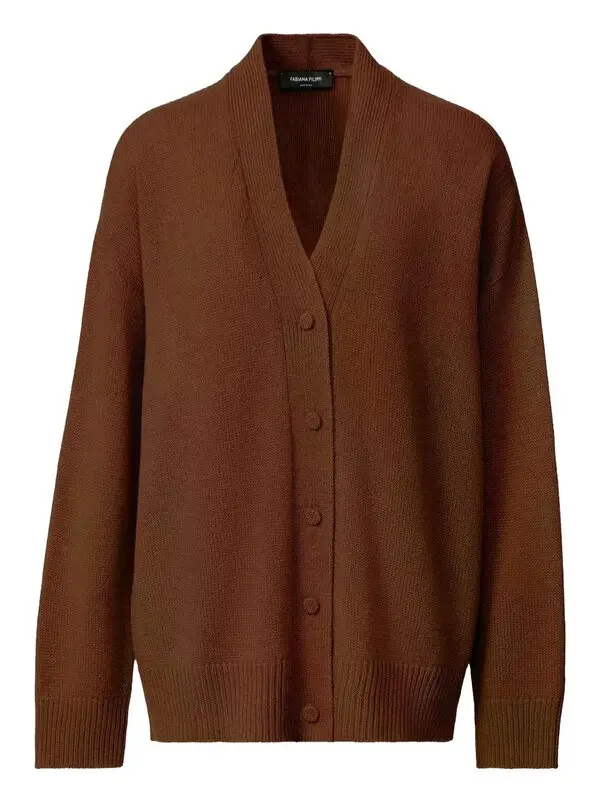 Fabiana Filippi V-neck Cardigan - Neutrals