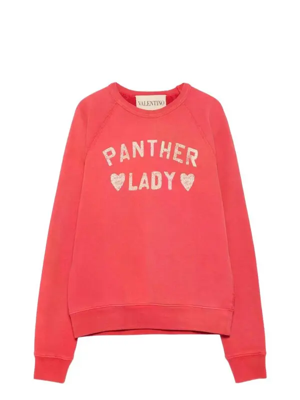 Valentino Garavani Panther Lady Graphic Sweatshirt - Red
