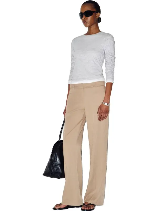 REFORMATION Gisele Low Rise Pant - Brown
