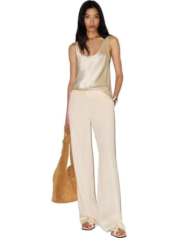 REFORMATION Gisele Low Rise Pant - Ivory