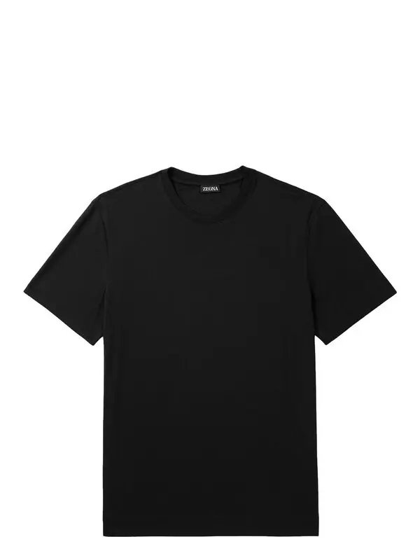 Zegna Cotton-jersey T-shirt - Black