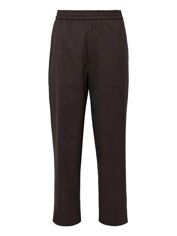 Officine Générale Walter Straight-leg Virgin Wool-blend Suit Trousers - Brown