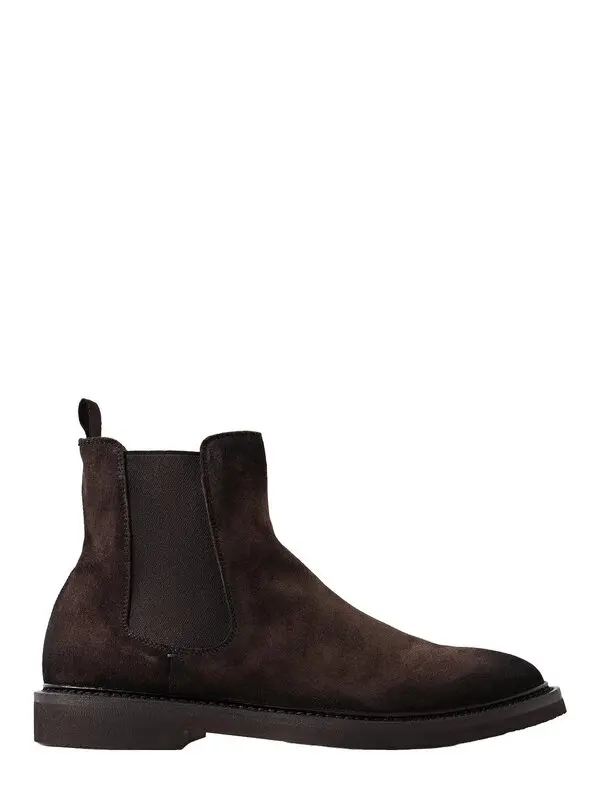 Officine Creative Hopkins Flexi 204 Suede Chelsea Boots - Brown