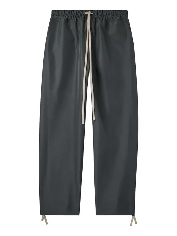 Fear Of God Jersey Wide-leg Drawstring Trousers - Black