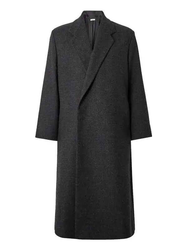 Fear Of God Double-breasted Virgin Wool Coat - Black