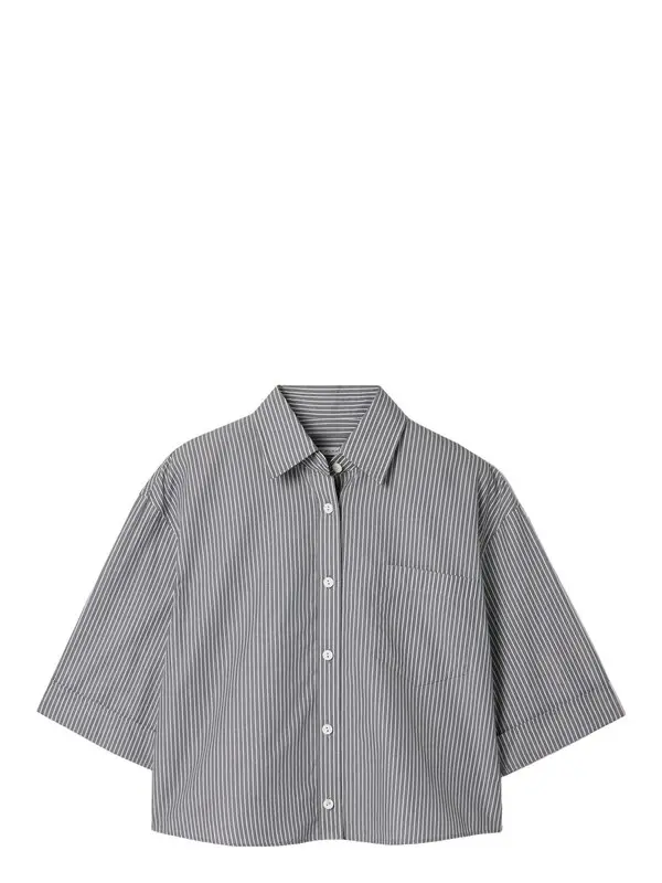 Maria Mcmanus Striped Organic Cotton Shirt - Gray