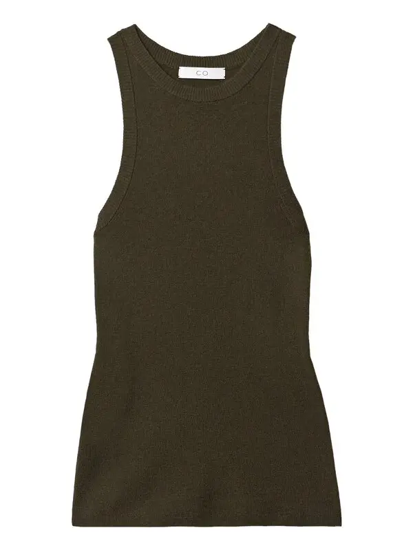 Co Cashmere Tank - Green