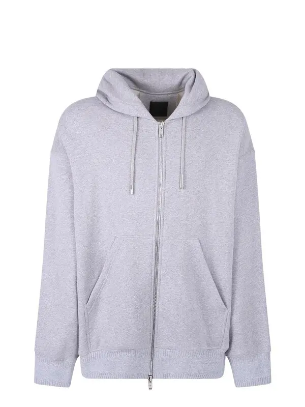Givenchy Cotton Zip-up Hoodie - Grey
