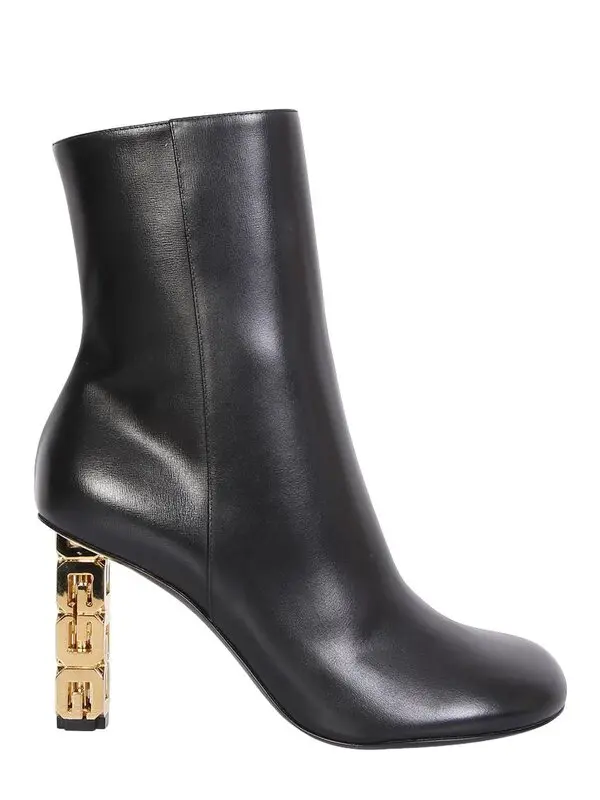 Givenchy G Cube Leather Ankle Boots - Black