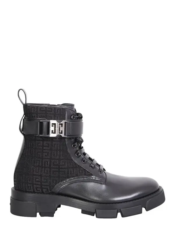 Givenchy Terra Leather Ankle Boots - Black