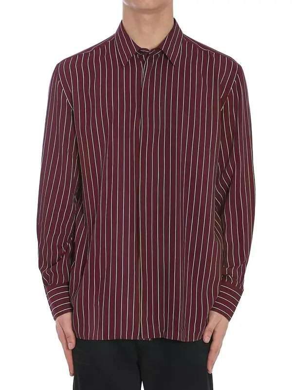 Saint Laurent Striped Shirt - Red