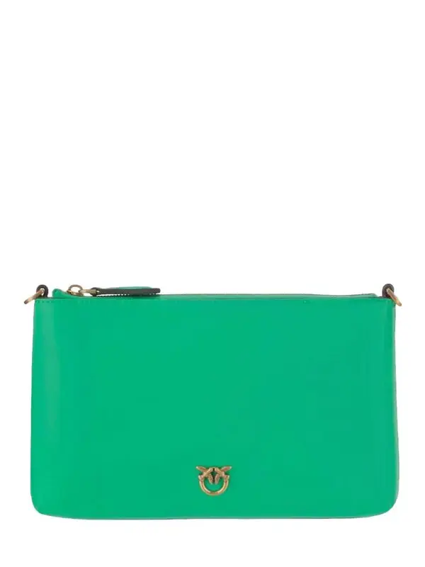 Pinko Logo-plaque Zip Clutch - Green