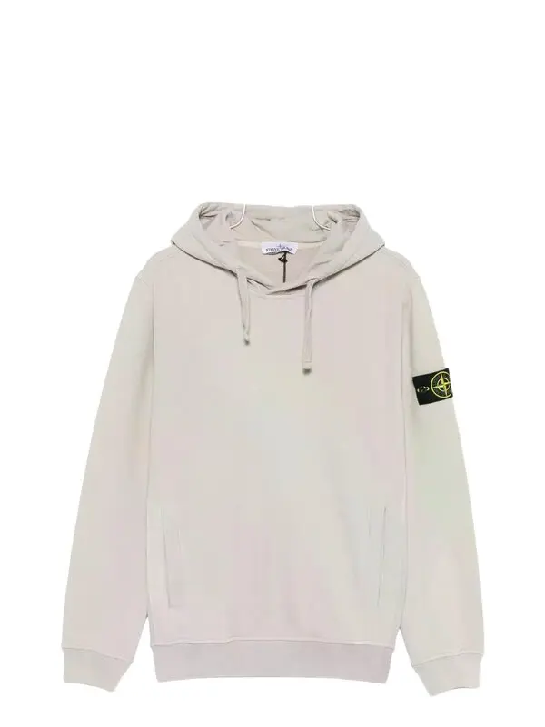 Stone Island Compass-badge Hoodie - Grey