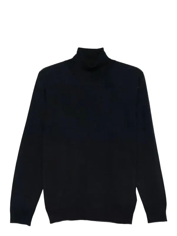 Barena Venezia High-neck Merino Wool Sweater - Blue
