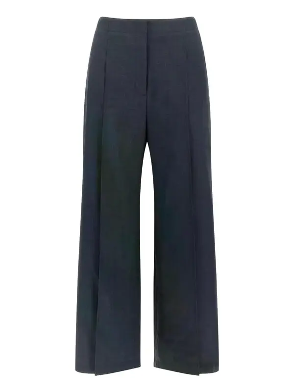 Theory Pleated-front Trousers - Blue