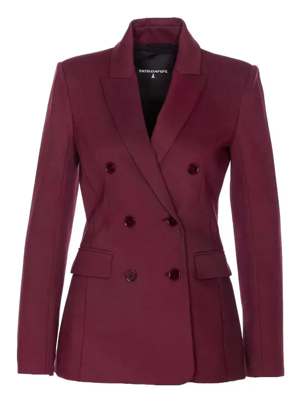 Patrizia Pepe Double-breasted Blazer - Red