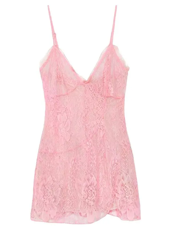 ROBERTA EINER Fairy Lace Mini Dress - Pink