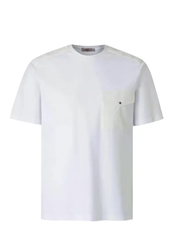 Herno Pocket-detail Shoulder-panel T-shirt - White