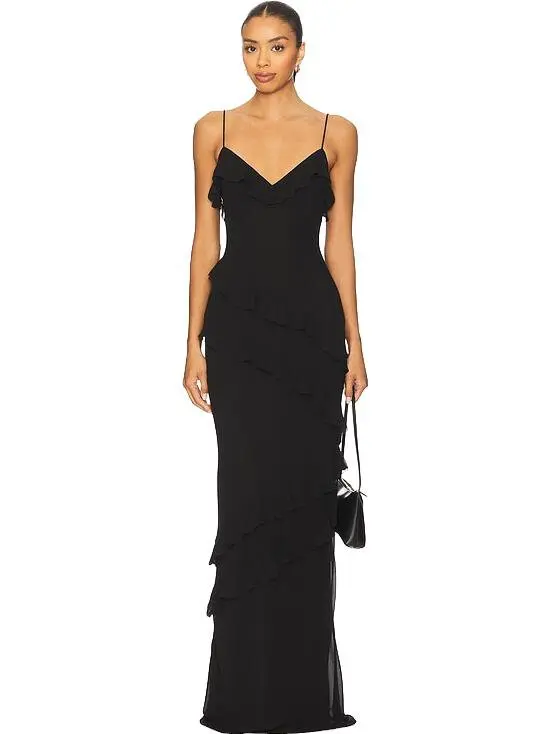 Majorelle Aesha Gown - Black