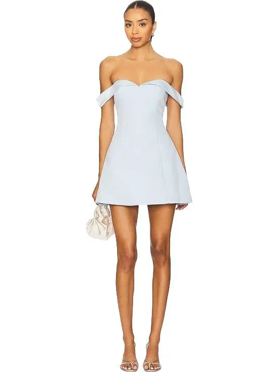 RUNAWAY THE LABEL Ebony Mini Dress - Light Blue