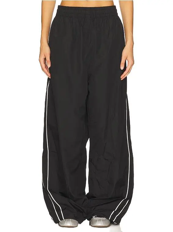 JADED LONDON Micro Fibre Jogger Pant - Black
