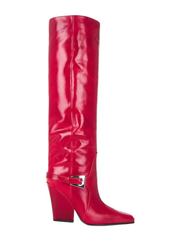 Paris Texas Jane Buckle Boot - Rubino