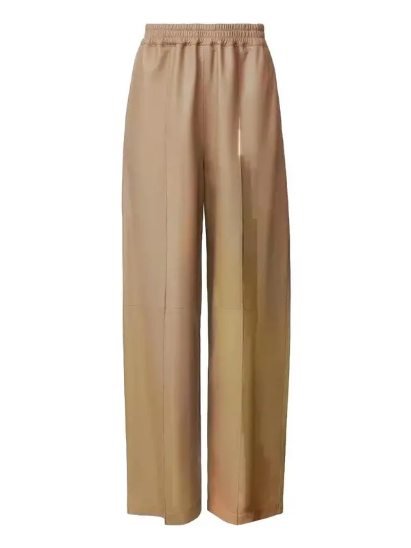 Fabiana Filippi Leather Trousers - Brown
