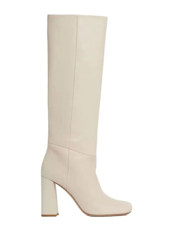 Fabiana Filippi Leather Knee-high Boots - White