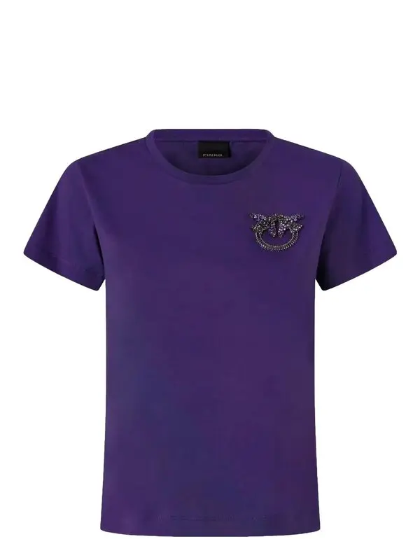 Pinko Embellished Short-sleeve T-shirt - Purple