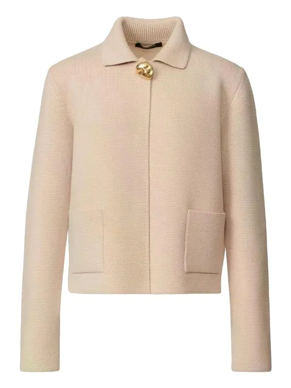 Fabiana Filippi Gold-button Knit Cardigan - Neutrals