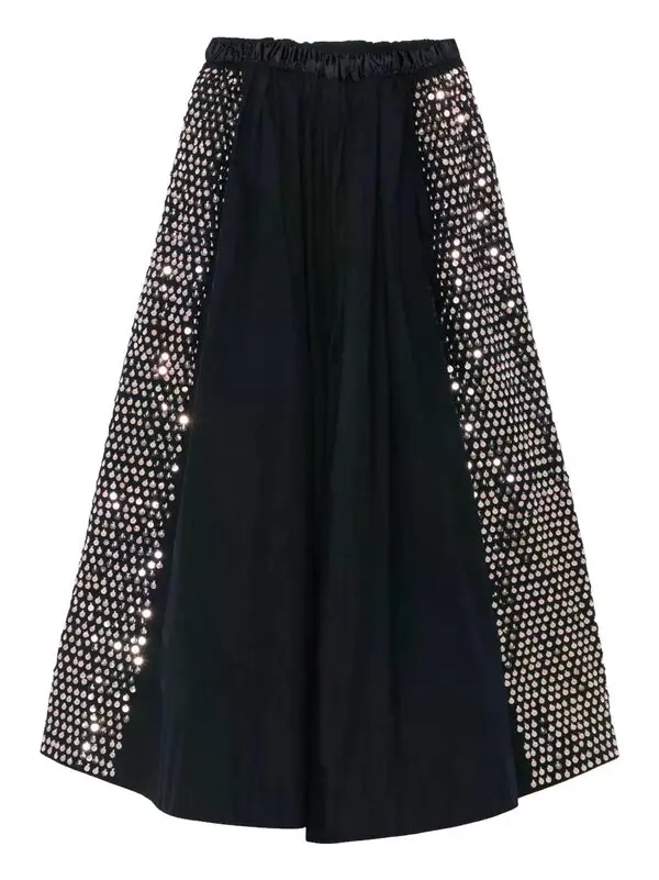 FORTE_FORTE Sequin-embellished Midi Skirt - Blue