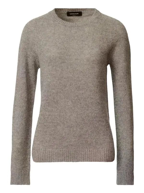 Fabiana Filippi Long-sleeve Cashmere Jumper - Grey