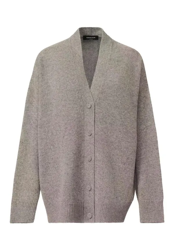 Fabiana Filippi V-neck Cardigan - Grey