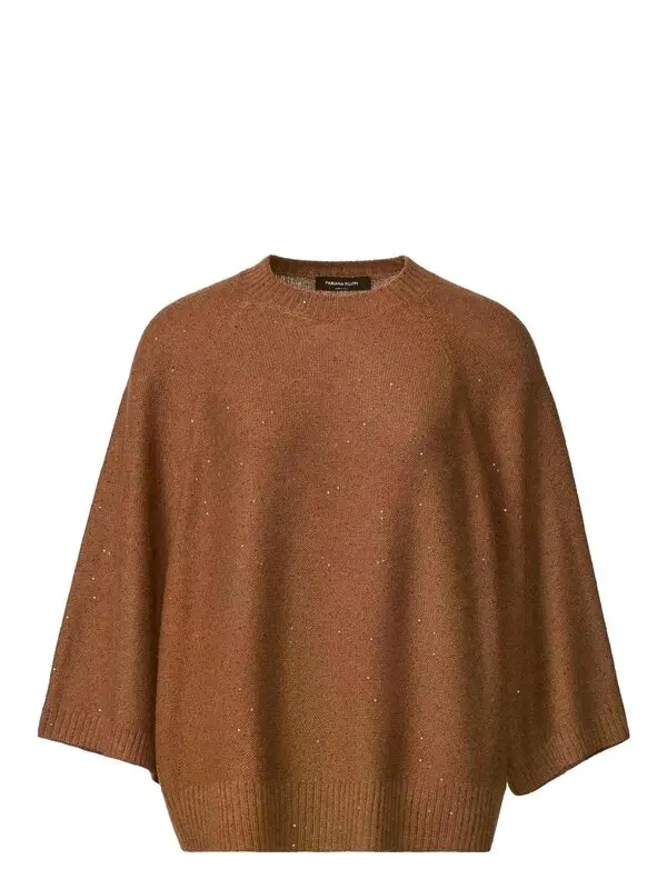 Fabiana Filippi Sequin-embellished Sweater - Brown