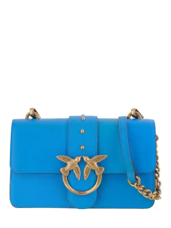 Pinko Love One Flap Mini Bag - Blue