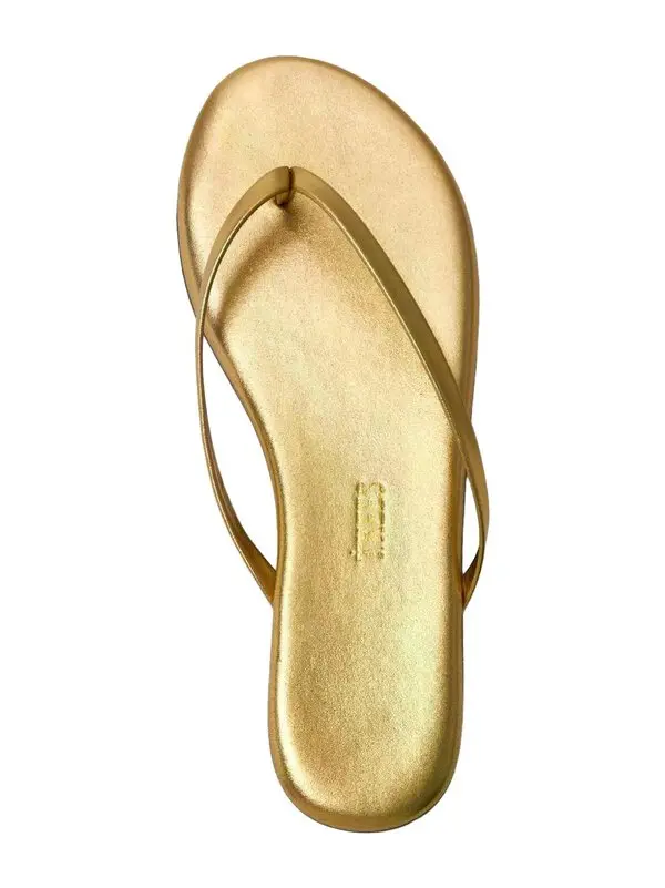 Tkees Leather Sandals - Gold
