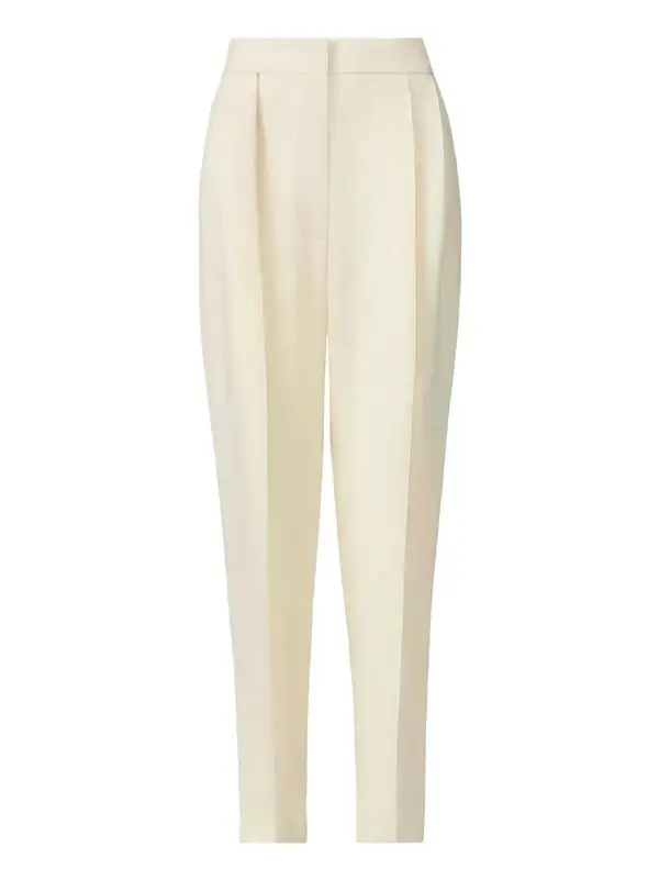Fabiana Filippi Cady Pleated-front Trousers - Neutrals