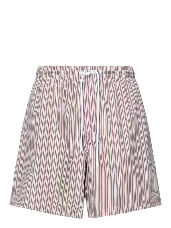 Loro Piana Striped-pattern Drawstring Shorts - Pink