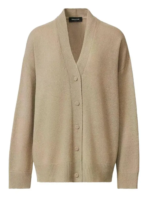 Fabiana Filippi V-neck Cardigan - Neutrals