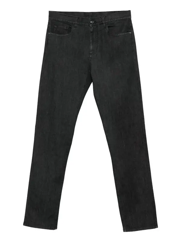 Canali Straight-leg Jeans - Black