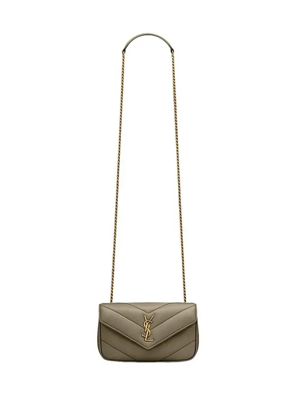 Saint Laurent Loulou Mini Bag - Dark Strong Moss