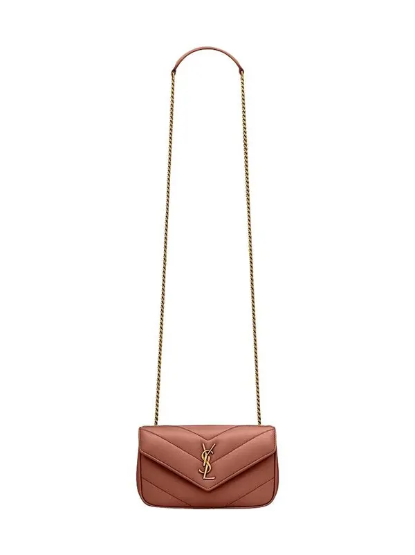 Saint Laurent Loulou Mini Bag - Hortensia