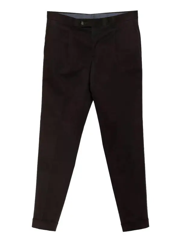 BARBA NAPOLI Pleated Trousers - Brown