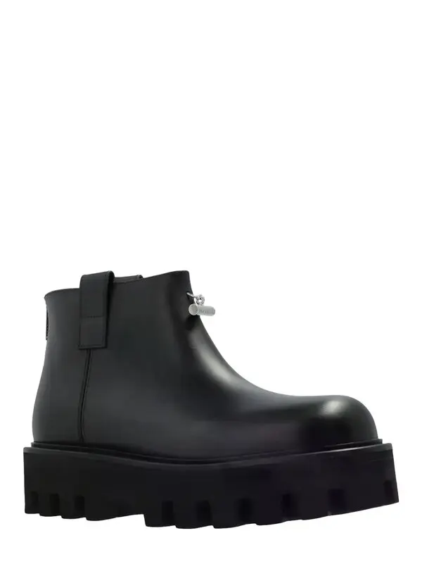 Alexander McQueen Platform Ankle Boots - Black
