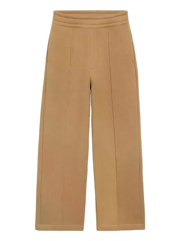Ami De Coeur Flare Fleece Trousers - Brown