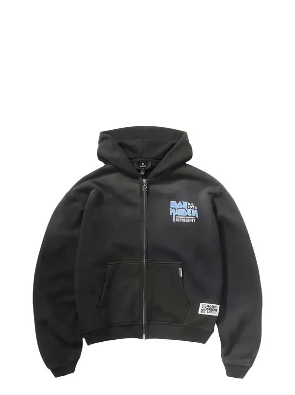 REPRESENT Iron Maiden Zip-up Hoodie - Black